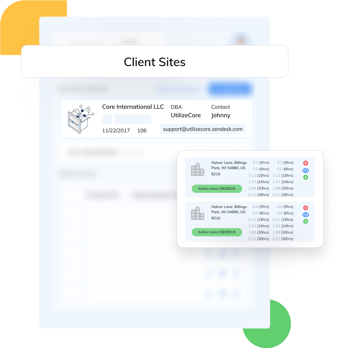 UtilizeCore SaaS Platform | Commercial Interior